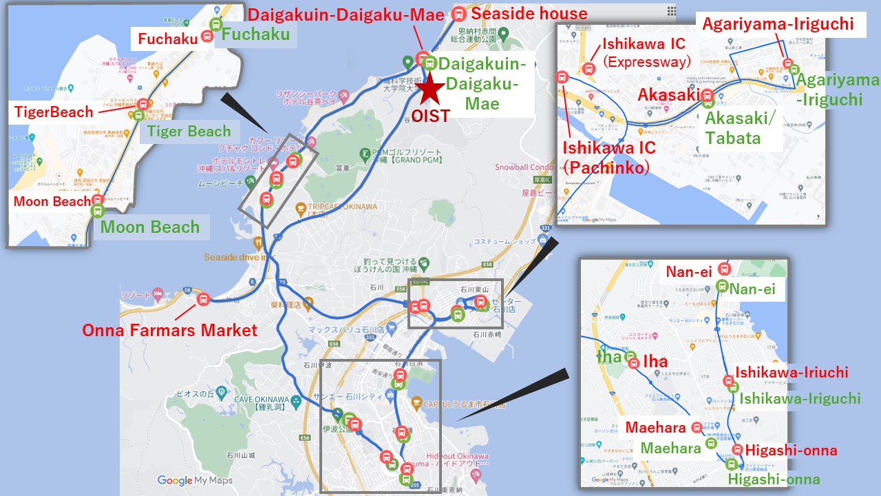 Shuttle Bus Service (for External Visitors) | OIST Groups