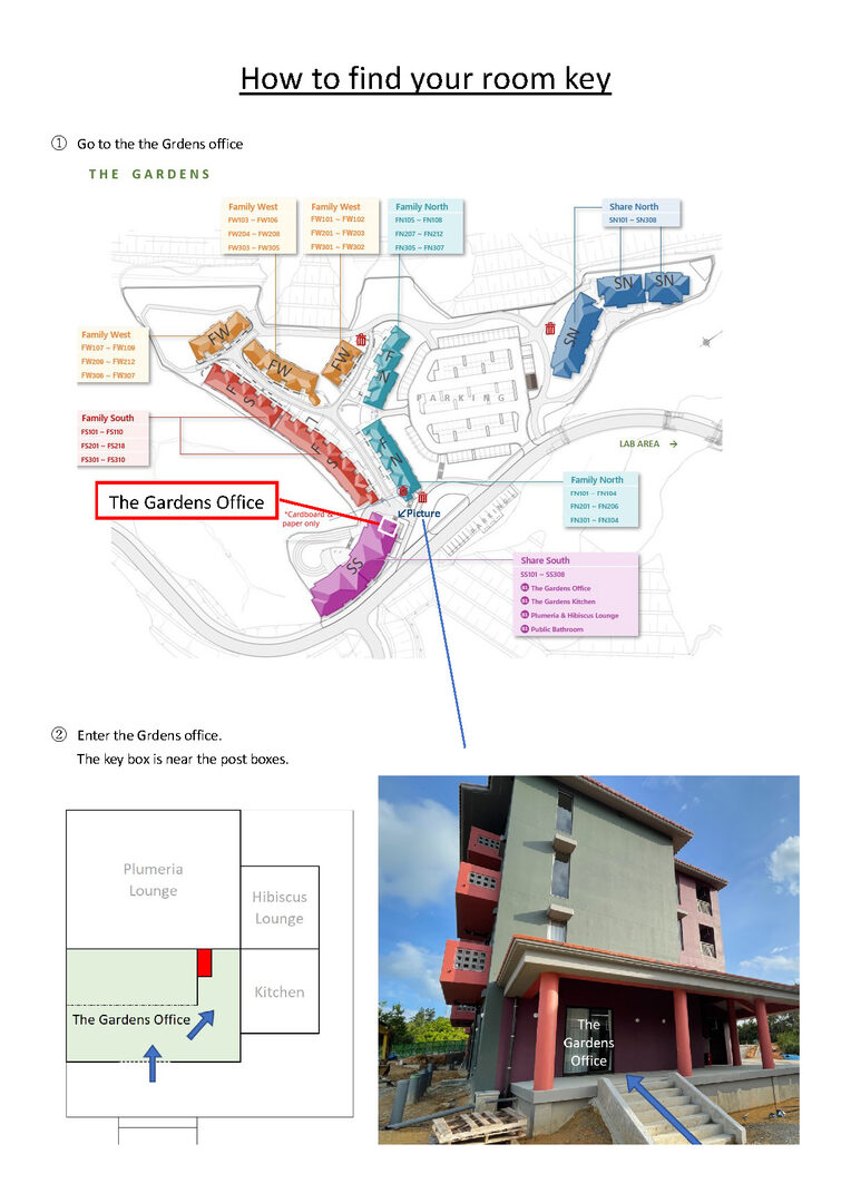 How to find your room key | OIST Groups